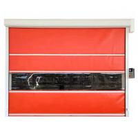 China Dust-Sealed PVC Industrial High Speed Door with 0.8-2.0 m/s Opening Speed and Side Brush Seals for sale