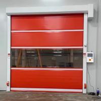 China Horizontal Aluminum Wind Bar Reinforced PVC High Speed Door with Class 6 Wind Resistance and 0.8-2.0 m/s Opening Speed for sale