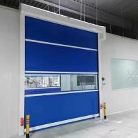 China Safety Bottom Edge PVC Industrial High Speed Door with Photoelectric Sensors and DSP Servo System for sale