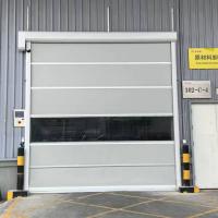 China Lint-Sealed PVC High Speed Door with 0.8-2.0 m/s Opening Speed and Side Brush Seals for Cleaner Textile Workshops for sale