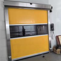 China Dust-Sealed PVC Industrial High Speed Door with 0.8-2.0 m/s Opening Speed and Side Brush Seals for sale