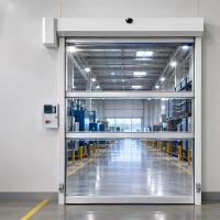 China Horizontal Aluminum Wind Bar Reinforced PVC High Speed Door with Class 6 Wind Resistance and 0.8-2.0 m/s Opening Speed for sale