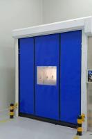 China Self-Repairing Zipper Curtain High Speed Zipper Door with 0.8-2.0 m/s Opening Speed and Galvanized Steel Frame for sale