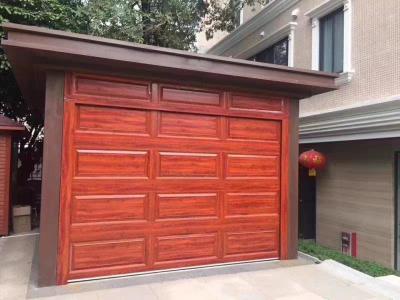 China Insulated Sectional Garage Door with 40 mm Polyurethane Panels and Efficient Low-Noise Motor for Commercial Use for sale