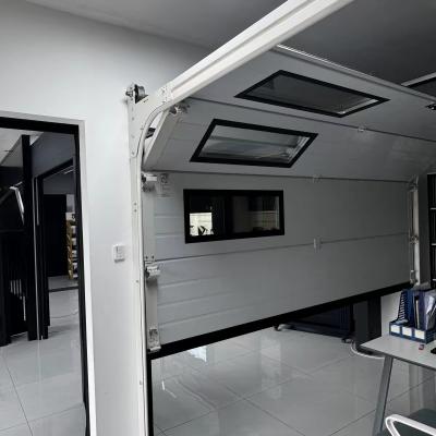 China Insulated Sectional Garage Door with Optional Finger Protection Panel Design and 40 mm Polyurethane Insulated Panels for sale