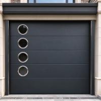 China Insulated Sectional Garage Door with Weight-Matched Extension Spring and 40 mm Polyurethane Insulated Panels for sale