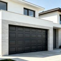 China Reinforced Insulated Sectional Garage Door with 1.5 mm Embedded Steel Plate and ± 0.5 mm Panel Straightness for Heavy Daily Use for sale