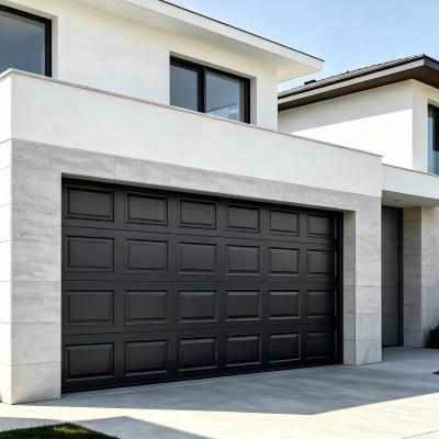 China Reinforced Insulated Sectional Garage Door with 1.5 mm Embedded Steel Plate and ± 0.5 mm Panel Straightness for Heavy Daily Use for sale