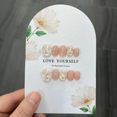 China 10Pcs Handmade Fake Nails Trending Design Wearable Artificial Press On Nails for sale