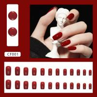 China Short Medium Solid Color Press On Nails Almond False Nails OEM ODM for sale