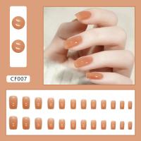 China Short Medium Solid Color Press On Nails Almond False Nails OEM ODM for sale