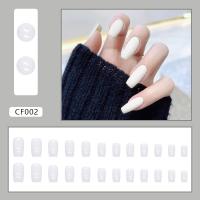 China Short Medium Solid Color Press On Nails Almond False Nails OEM ODM for sale