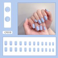 China Short Medium Solid Color Press On Nails Almond False Nails OEM ODM for sale