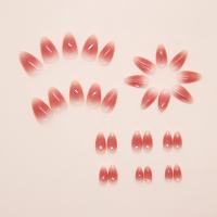China OEM ODM Almond Fake Nails ABS Ombre Press On Nails Short MSDS for sale