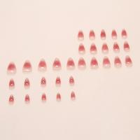 China OEM ODM Almond Fake Nails ABS Ombre Press On Nails Short MSDS for sale