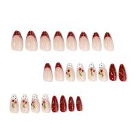 China Private Label ABS Plastic French Tip Fake Nails For Beauty Salon for sale