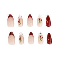 China Private Label ABS Plastic French Tip Fake Nails For Beauty Salon for sale