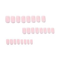 China Custom Packaging Middle Square French Tip False Nails Safe For Nail for sale
