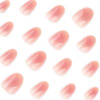 China CE Cat Eyes Press On Nails ODM Short Almond Fake Nails Solid Color for sale