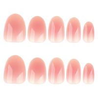 China CE Cat Eyes Press On Nails ODM Short Almond Fake Nails Solid Color for sale
