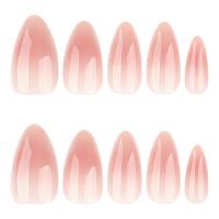China FDA Solid Color Press On Nails ODM Medium Almond Press On Nails for sale