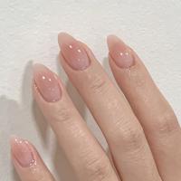 China FDA Solid Color Press On Nails ODM Medium Almond Press On Nails for sale