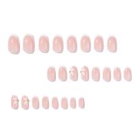 China Low MOQ ABS Plastic French Tip Artificial Nails Custom Packaging for sale