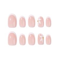 China Low MOQ ABS Plastic French Tip Artificial Nails Custom Packaging for sale