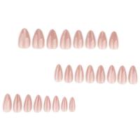 China Glossy 3D Design Bright Pink Fake Nails Waterproof Non UV Fake Nails Cat Eye for sale