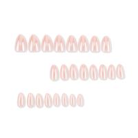 China Long Lasting Glossy Solid Color Fake Nails FDA Round Press On Nails for sale