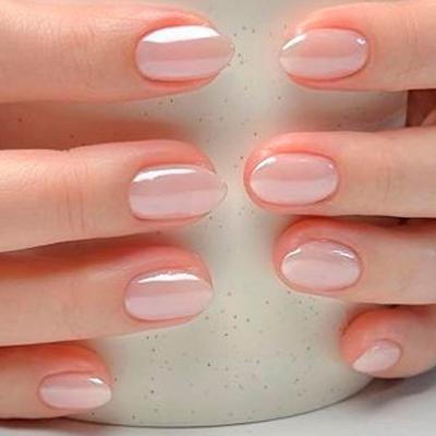 China Long Lasting Glossy Solid Color Fake Nails FDA Round Press On Nails for sale