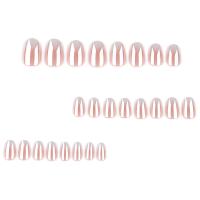 China MSDS Holographic Ombre Short Nails Gentle Long Ombre Press On Nails for sale