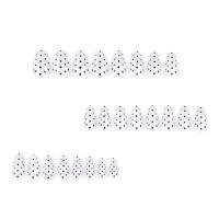 China Almond French Tip Press On Nails Black Polka Dot Ins Design False French Tip Nails for sale