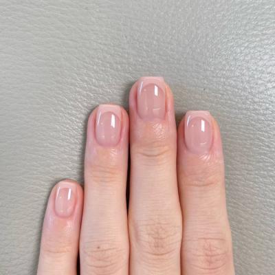 China Round French Tip Press On Nails French False Nails Private Label for sale