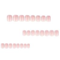 China Round French Tip Press On Nails French False Nails Private Label for sale