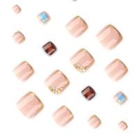China FDA Rhinestones On Toe Nails Bling Bling Toe Nails Leopard Design for sale