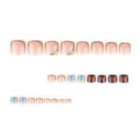 China FDA Rhinestones On Toe Nails Bling Bling Toe Nails Leopard Design for sale