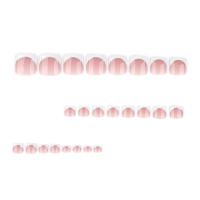 China Square Press On Toenail Glossy Design Long Lasting French Tip Toenails for sale