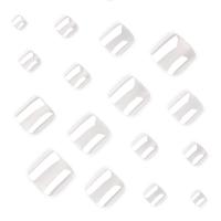 China Holographic Short Square Toe Nails FDA Square French Toe Nails for sale