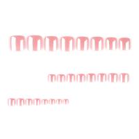 China Bright Pink Toenails Glossy Holographic Design Stick On Toenails for sale