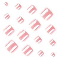 China Bright Pink Toenails Glossy Holographic Design Stick On Toenails for sale