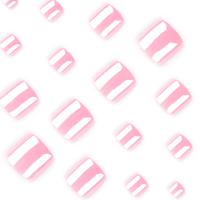 China Holographic False French Toe Nails ABS Standard Stick On French Toe Nails for sale