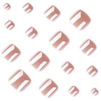 China Solid Color Square Nail Art Toenails Luxury Design Holographic Toenails for sale