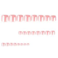 China Solid Color Square French Toe Nails FDA Rhinestones On Toe Nails for sale