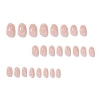 China Medium Pattern Press On Nails 24Pcs Short False Nails FDA Approval for sale