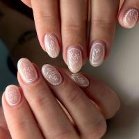China Medium Pattern Press On Nails 24Pcs Short False Nails FDA Approval for sale