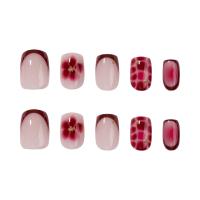 China Square Medium Length Nails 24Pcs Salon Perfect Nails In 2 Minutes for sale