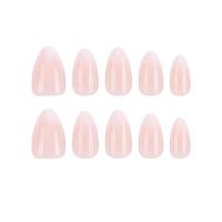 China Minimalist French Ombre Press On Nails 24pcs Gradient Fake Nails for sale