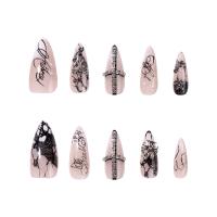 China Y2K Press On Nails Rhinestone 24Pcs Jeweled Press On Nails FDA Approval for sale