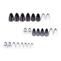 China Long Almond 24pcs Pattern Artifical Nails Y2K Easy To Apply for sale